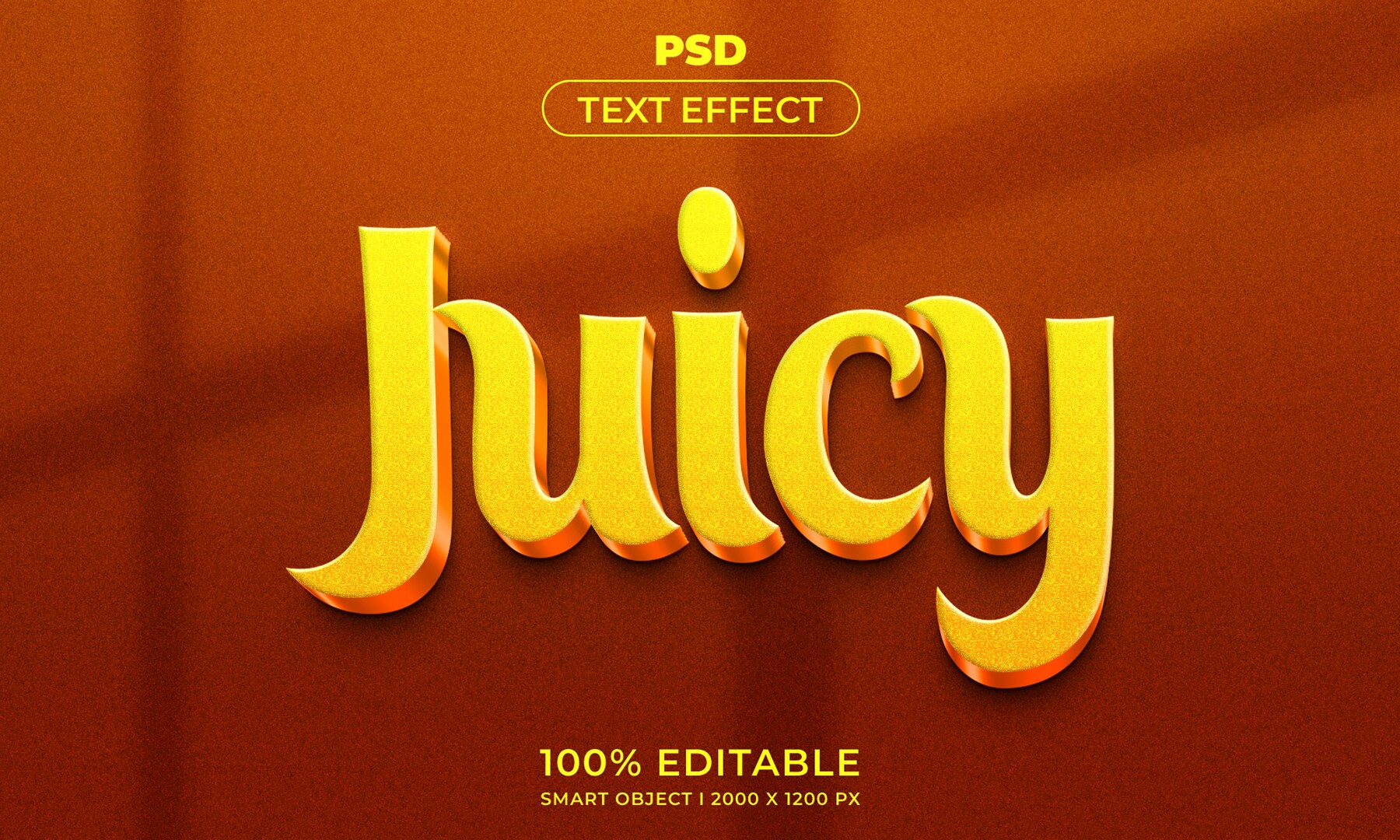 ArtStation - 3D Juicy PSD fully editable text effect. Layer style PSD ...
