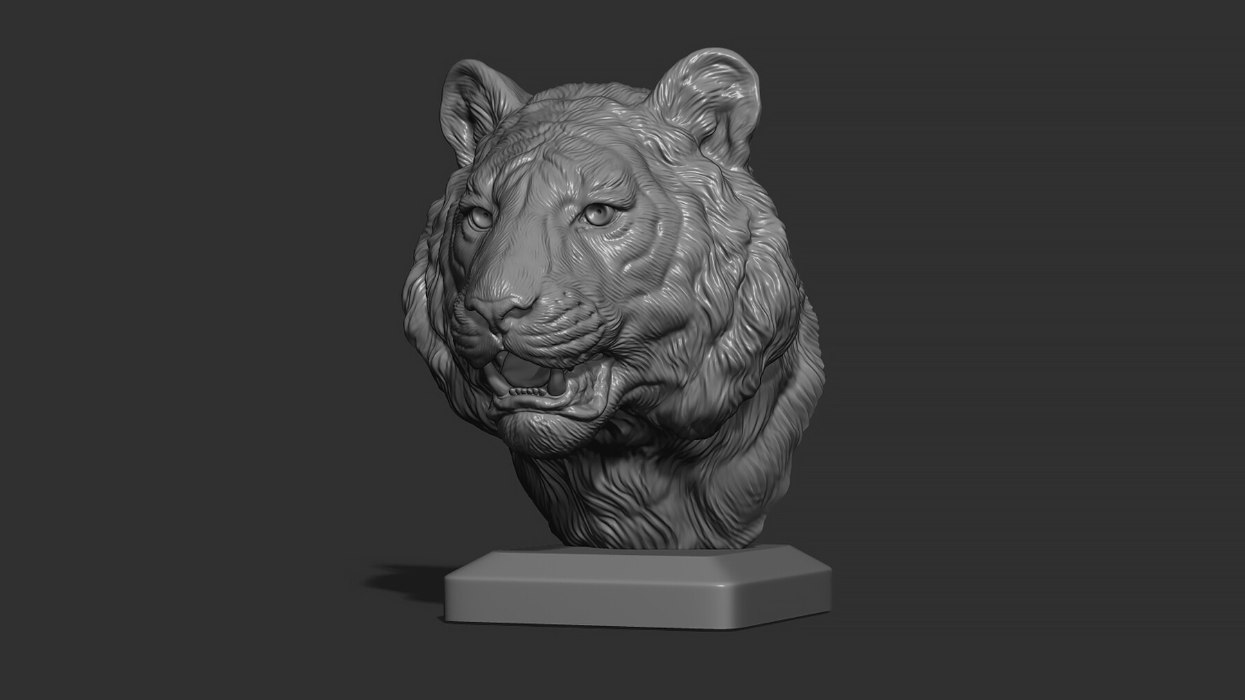 ArtStation - Tiger bust | Resources