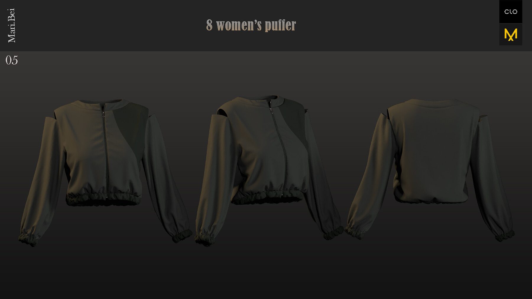 ArtStation - Women's Puffer | Game Assets