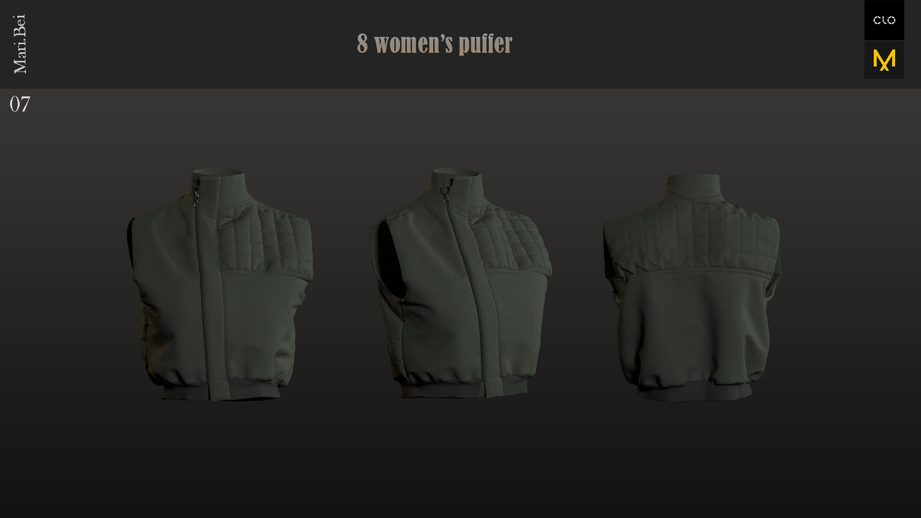 ArtStation - Women's Puffer | Game Assets