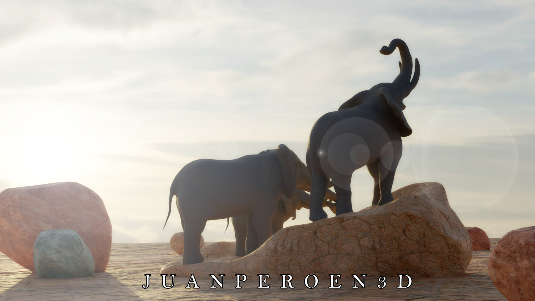 ArtStation - FAMILY ELEPHANTS | Resources