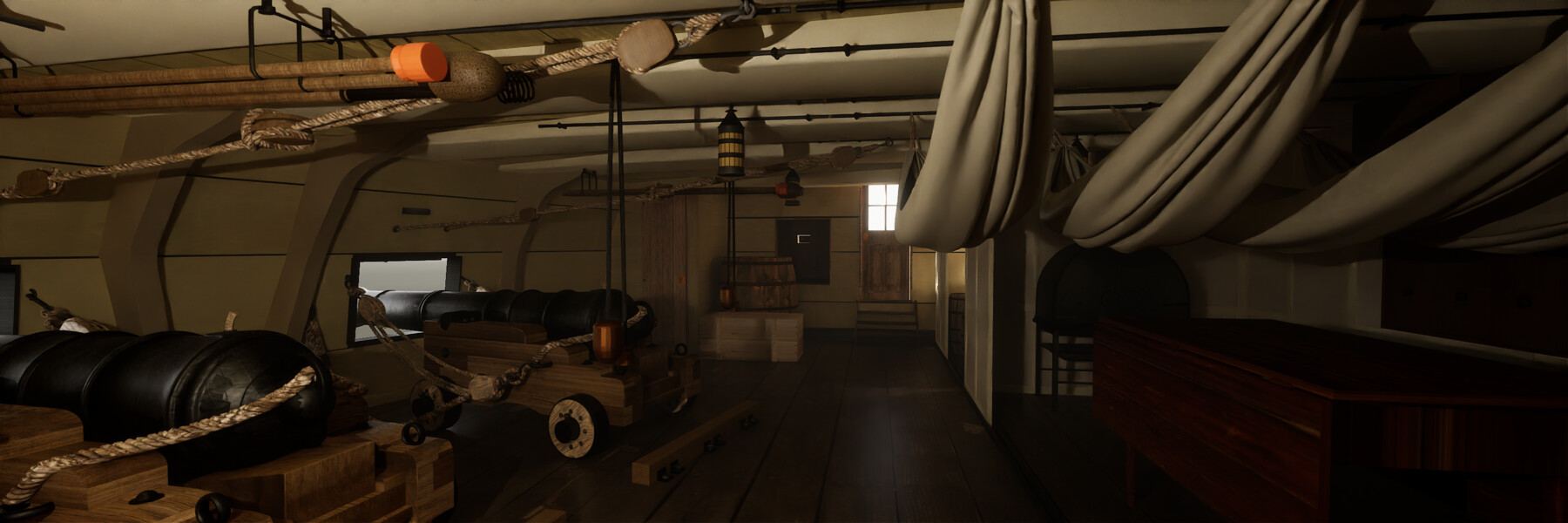 ArtStation - Sailing/Pirate Ship INTERIOR - 3D Model for Concept Art ...