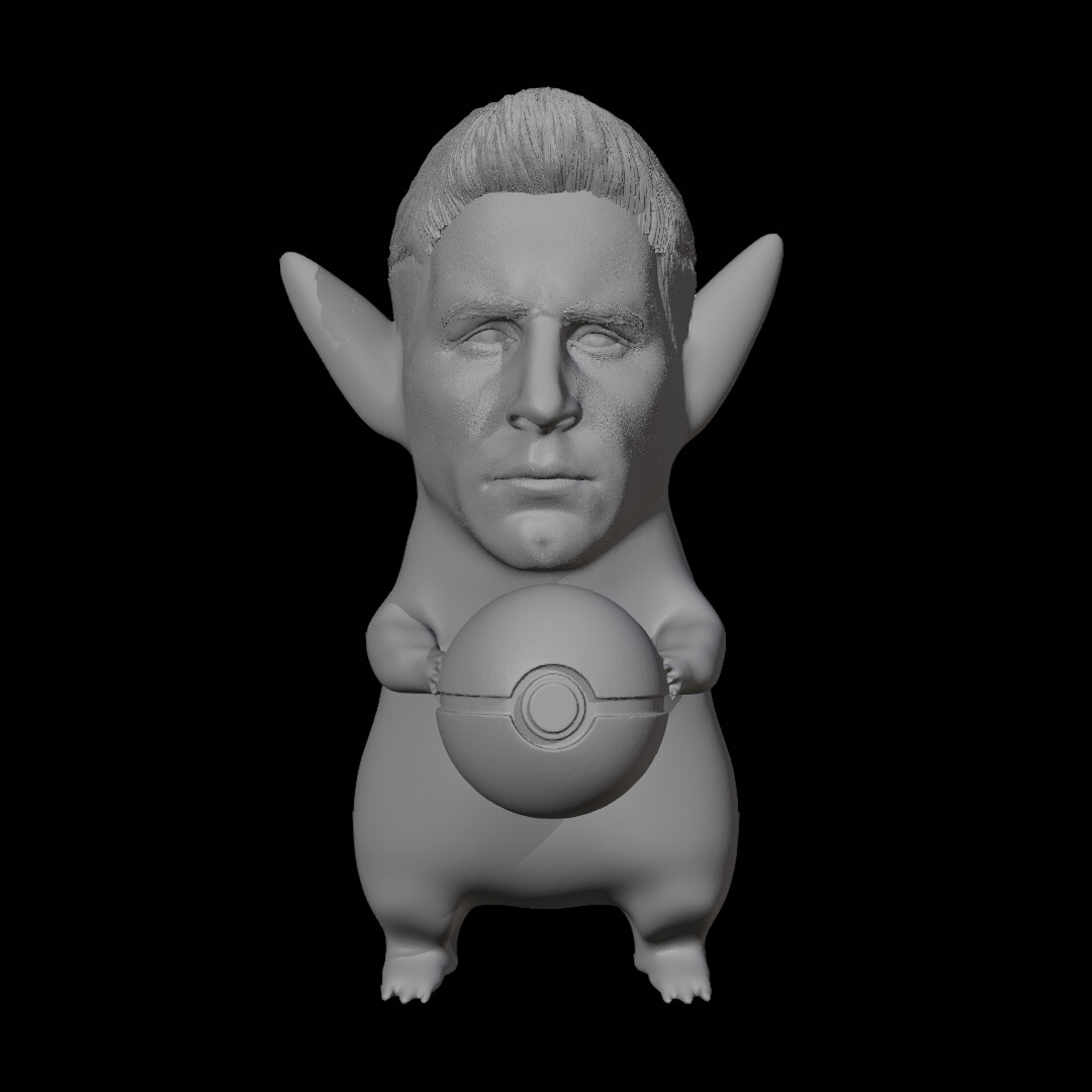 ArtStation - MESSICHU PIKACHU CON CABEZA DE MESSI | Resources
