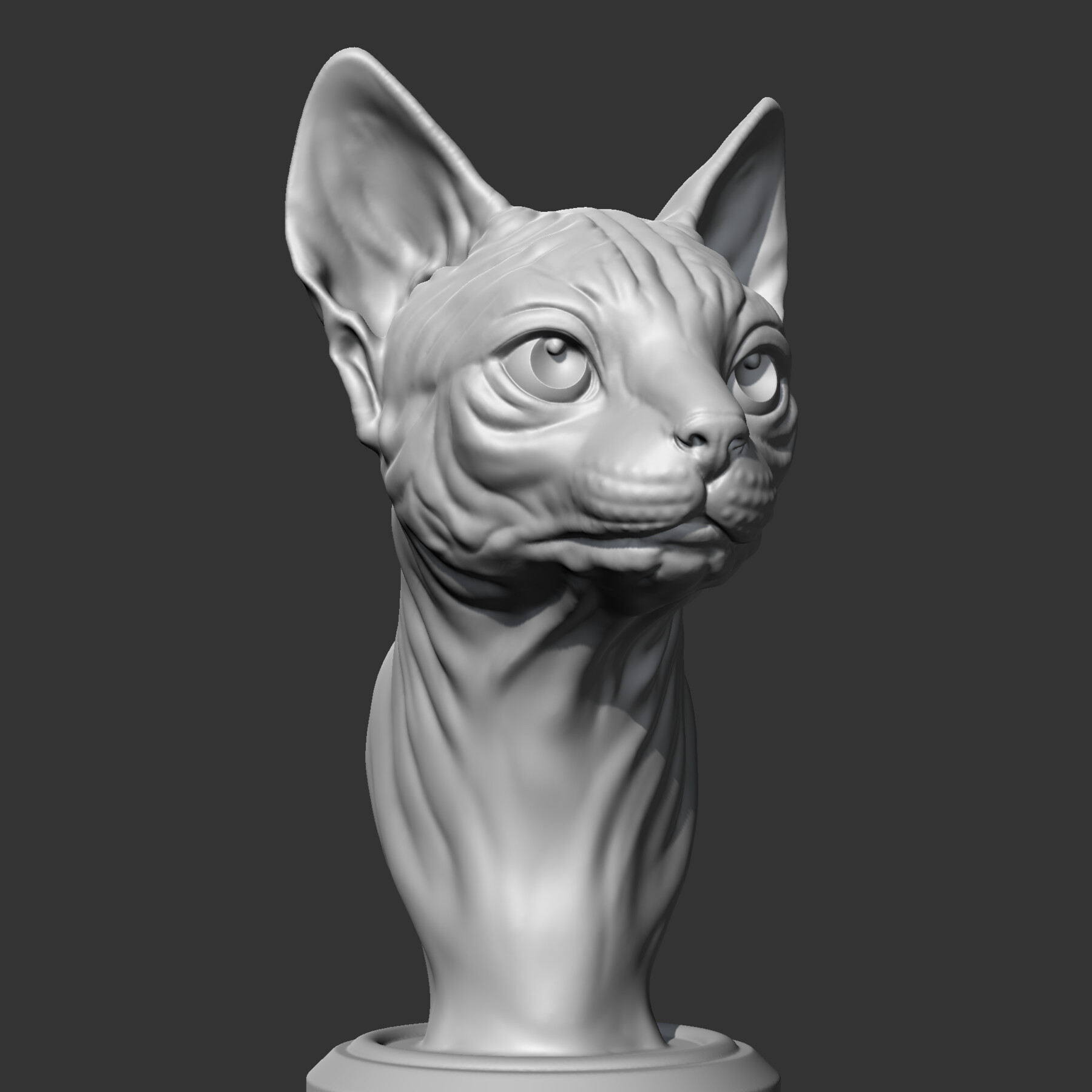 ArtStation - Sphynx Cat Head AM08 3D print model | Resources