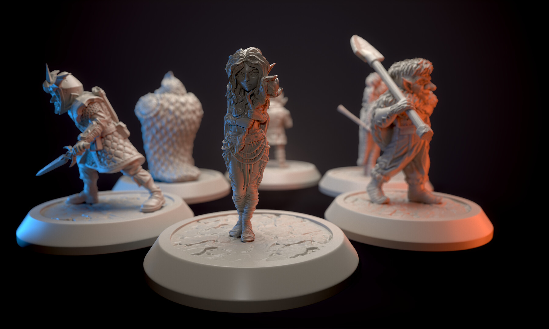 ArtStation - Nimble People miniature series | Resources