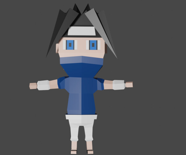 ArtStation - 3D CARTOON SASUKE | Resources