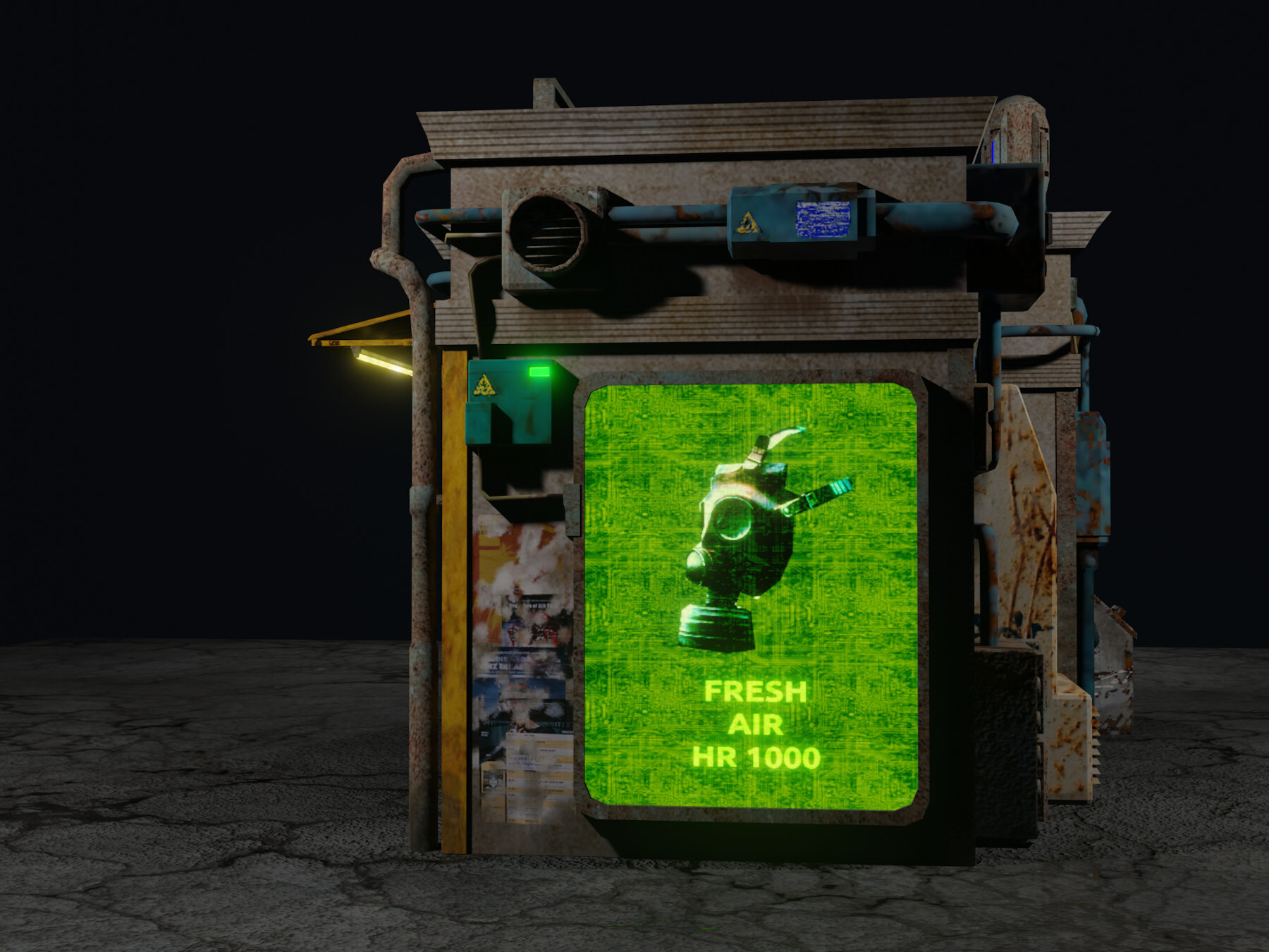 ArtStation - Low Poly Cyberpunk Pawn Shop for Games or Rendering | Game ...