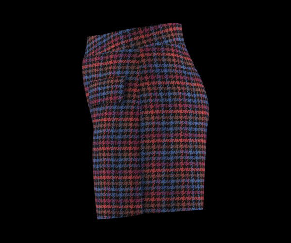 ArtStation - 3D PLAID PATTERNED MINI SKORT | Resources