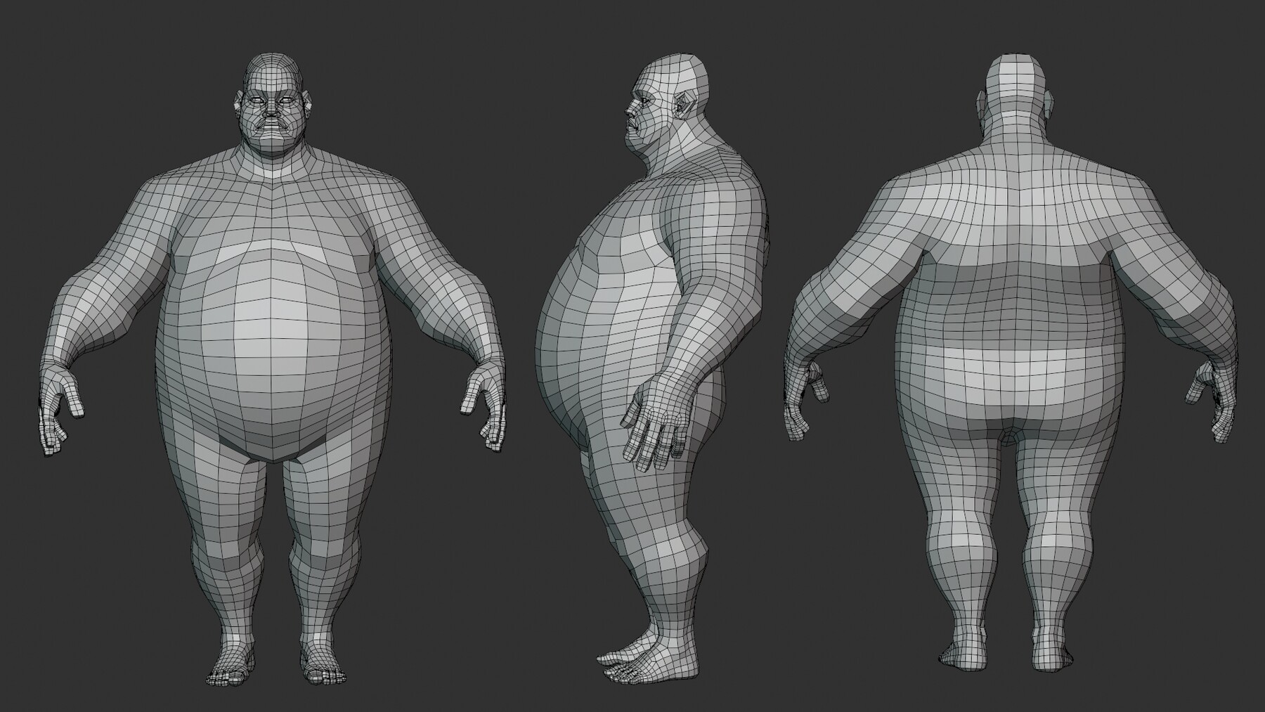 ArtStation - Stylized Fat Lowpoly Basemesh | Resources