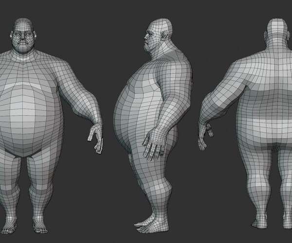 ArtStation - Stylized Fat Lowpoly Basemesh | Resources