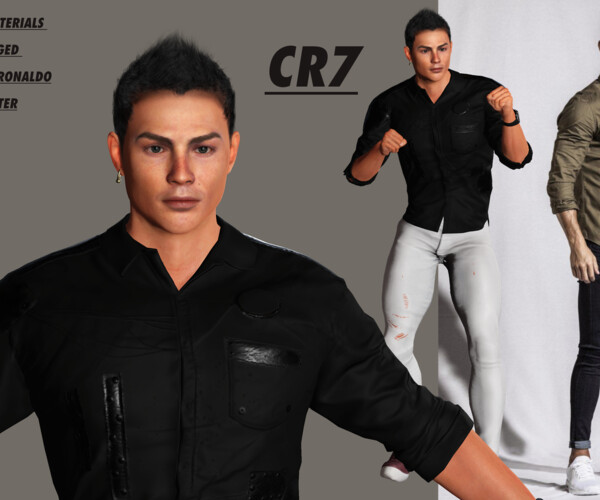 ArtStation - CRISTIANO RONALDO 3D MODEL- RIGGED GAME READY CHARACTER ...