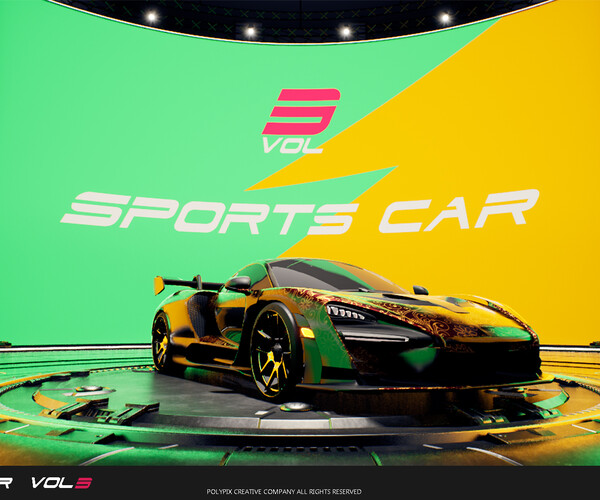 ArtStation - Sports car VOL_03 Unreal Engine 5 Asset Pack | Game Assets
