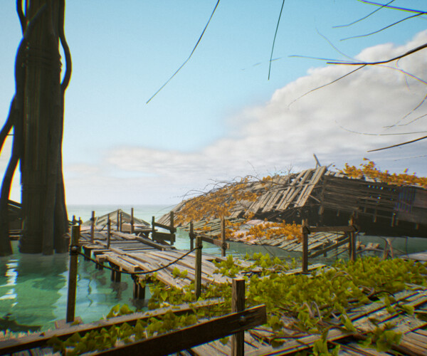 ArtStation - Slum Island Unreal Engine 5 Asset Pack | Game Assets