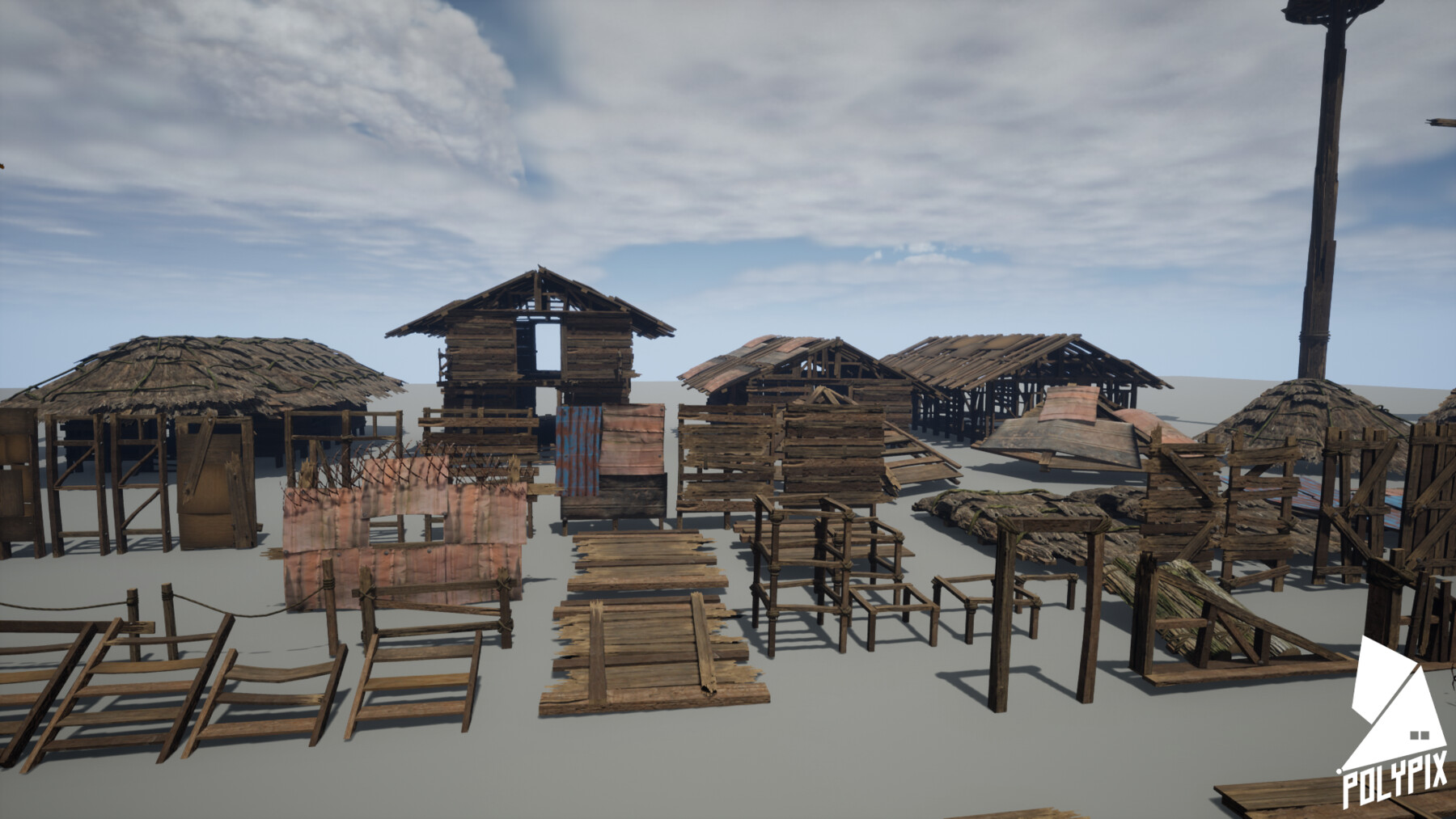 ArtStation - Slum Island Unreal Engine 5 Asset Pack | Game Assets