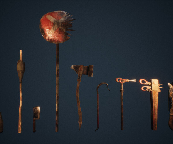 ArtStation - Apocalyptic Weapons Unreal Engine 5 Asset Pack | Game Assets