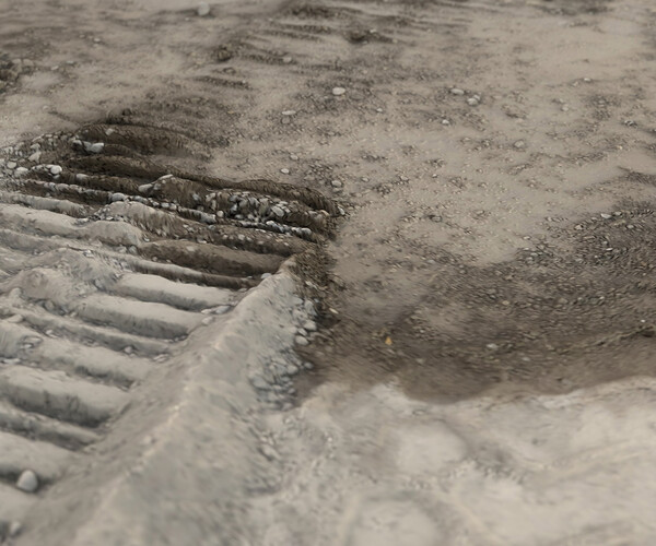 ArtStation - Gravel Ground Water 04 | Resources