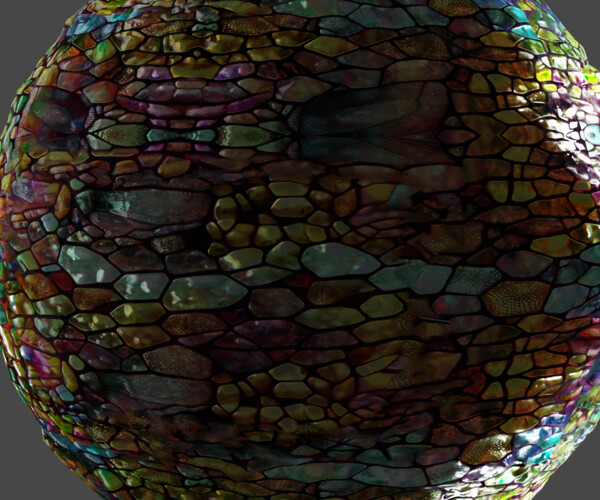 ArtStation - Seamless textures and materials | Magic crystal reptile ...