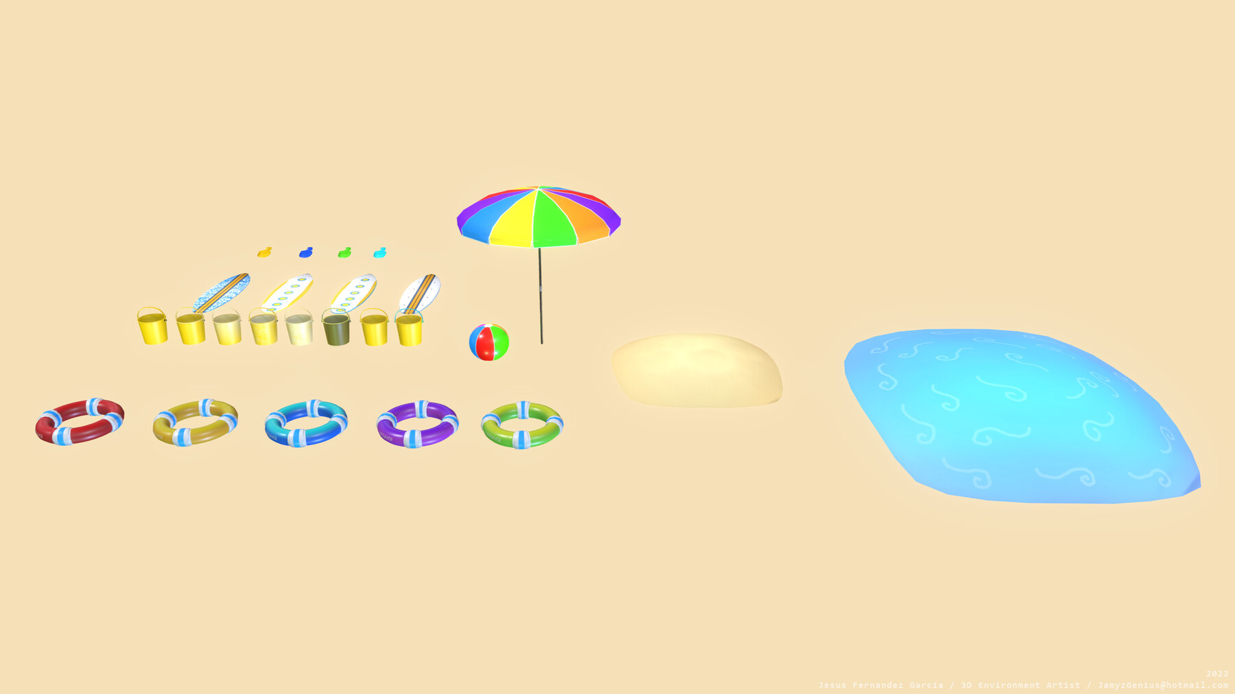 ArtStation - Beach Props Pack JFG V2 | Resources