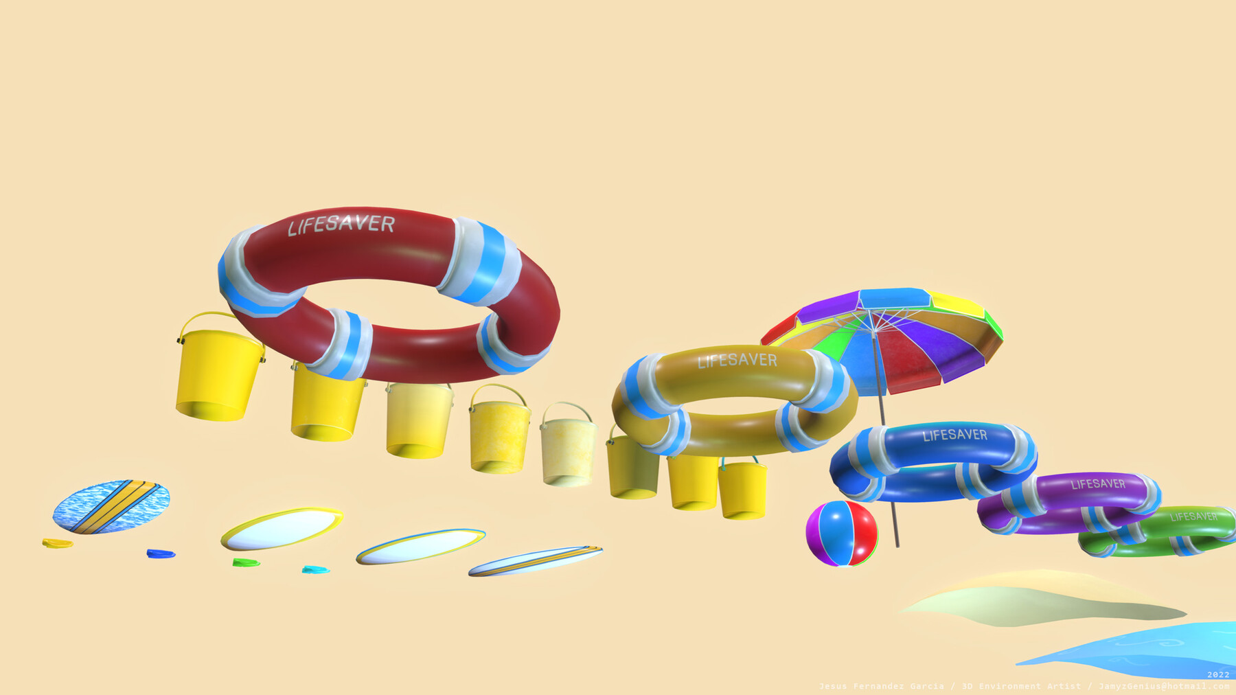 ArtStation - Beach Props Pack JFG V2 | Resources