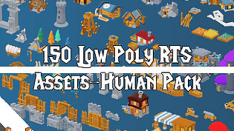 ArtStation - 150 Low Poly Medieval Asset Pack[Human] | Game Assets
