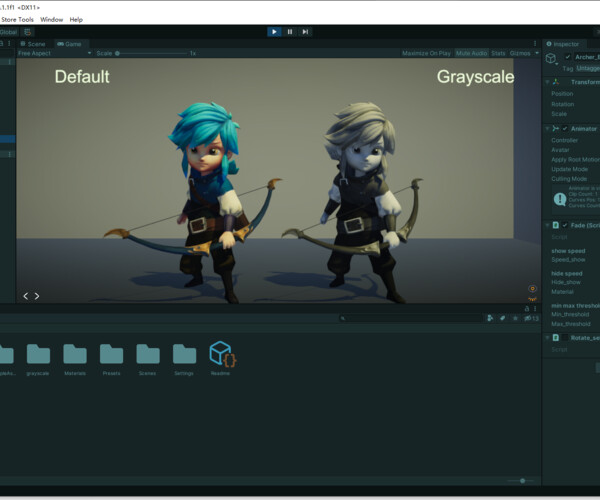 ArtStation - Unity VFX - Grayscale Effect | Game Assets