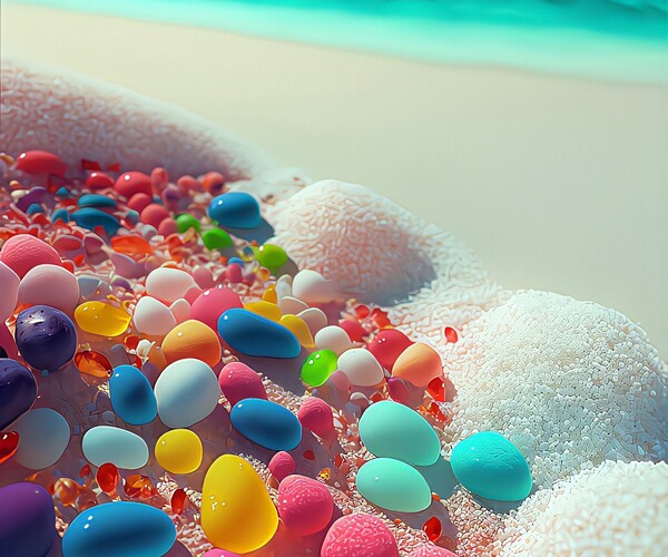 ArtStation - beach colored stones | Artworks