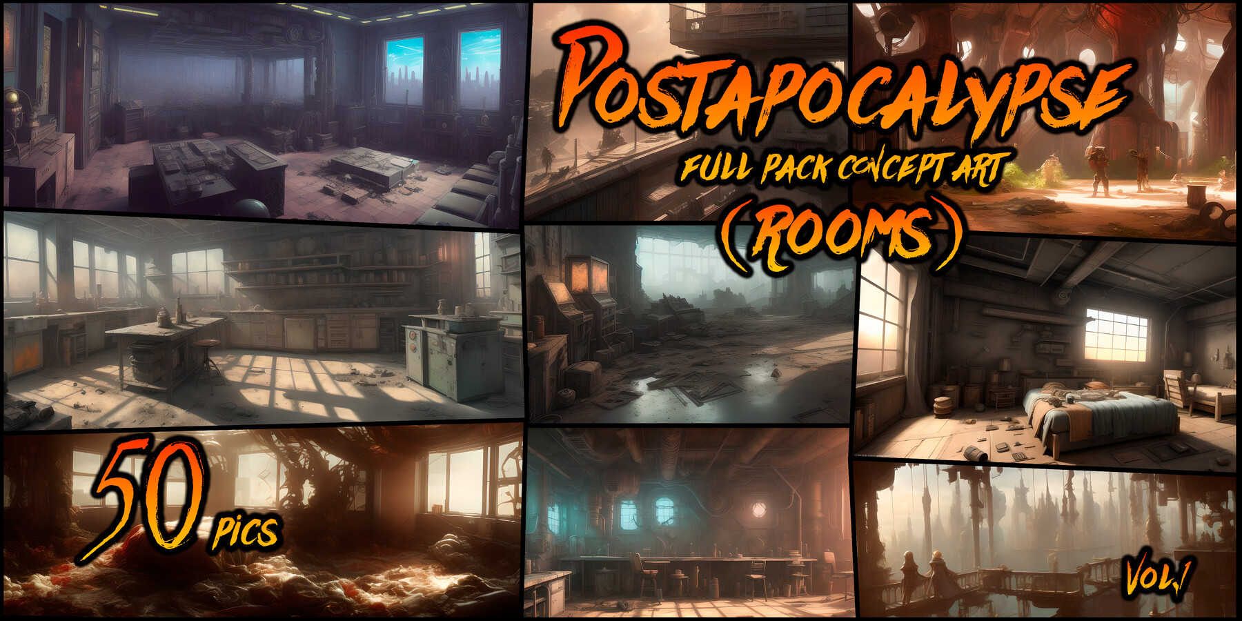 ArtStation - Full Apocalypse Concept pack vol.1 | Artworks