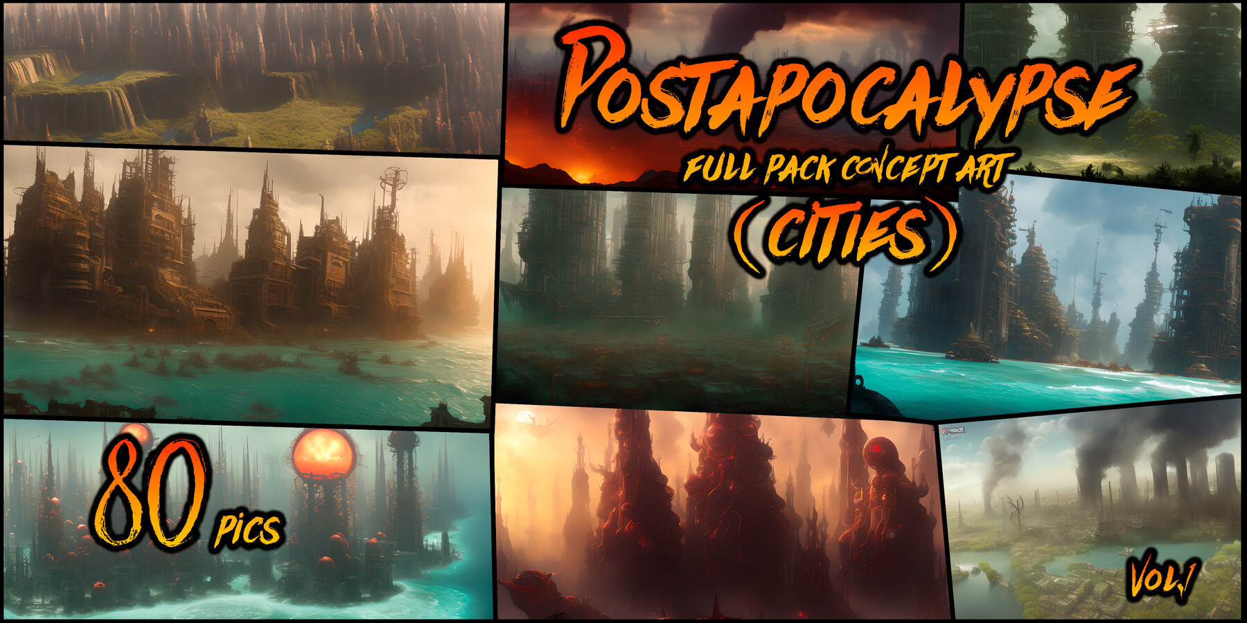 ArtStation - Full Apocalypse Concept pack vol.1 | Artworks