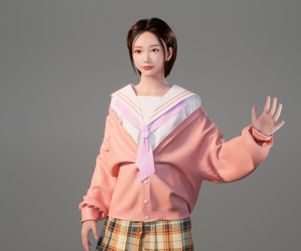 ArtStation - YUJIN-Young short haired girl--Metahuman/Unreal engine 5 ...