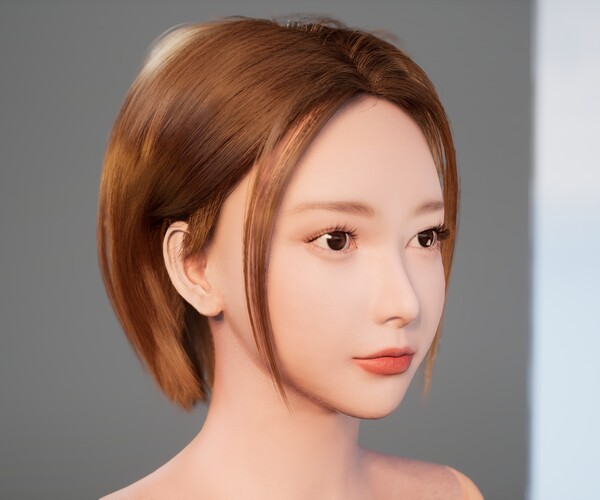 ArtStation - YUJIN-Young short haired girl--Metahuman/Unreal engine 5 ...