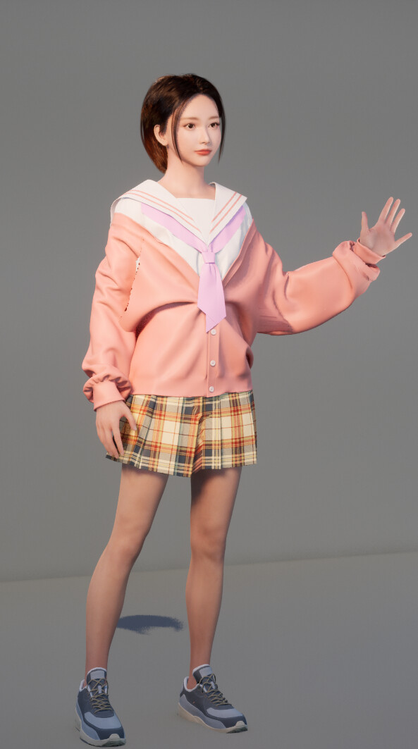 ArtStation - YUJIN-Young short haired girl--Metahuman/Unreal engine 5 ...