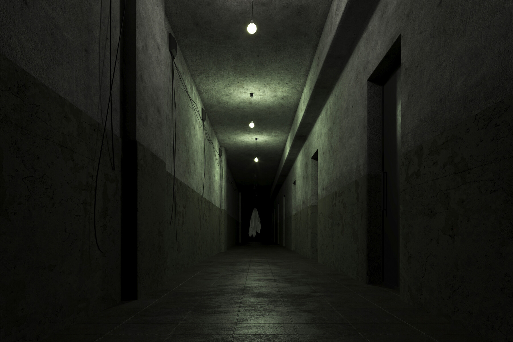 Scary Dark Hallway