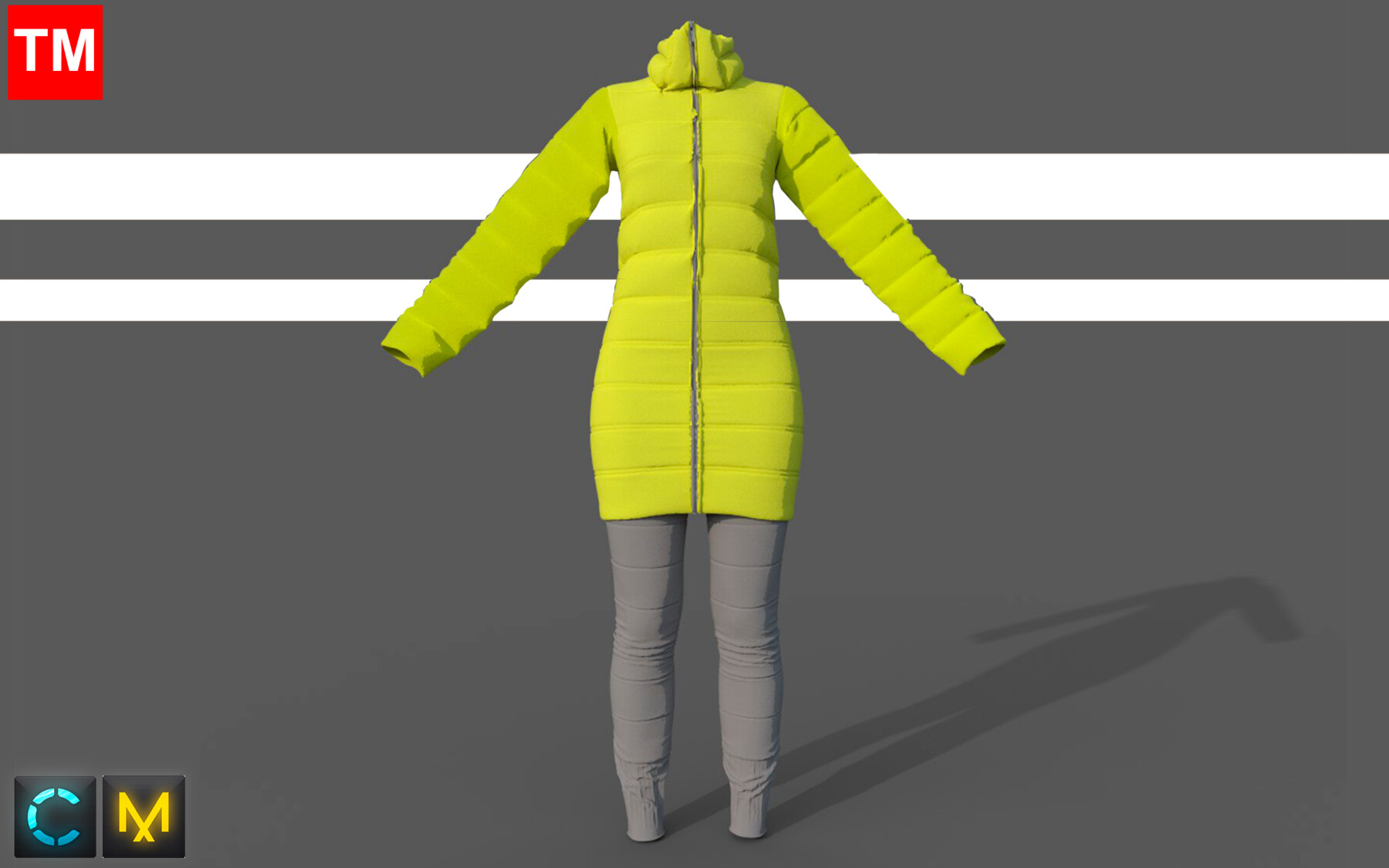 ArtStation - Urban down jacket | Game Assets