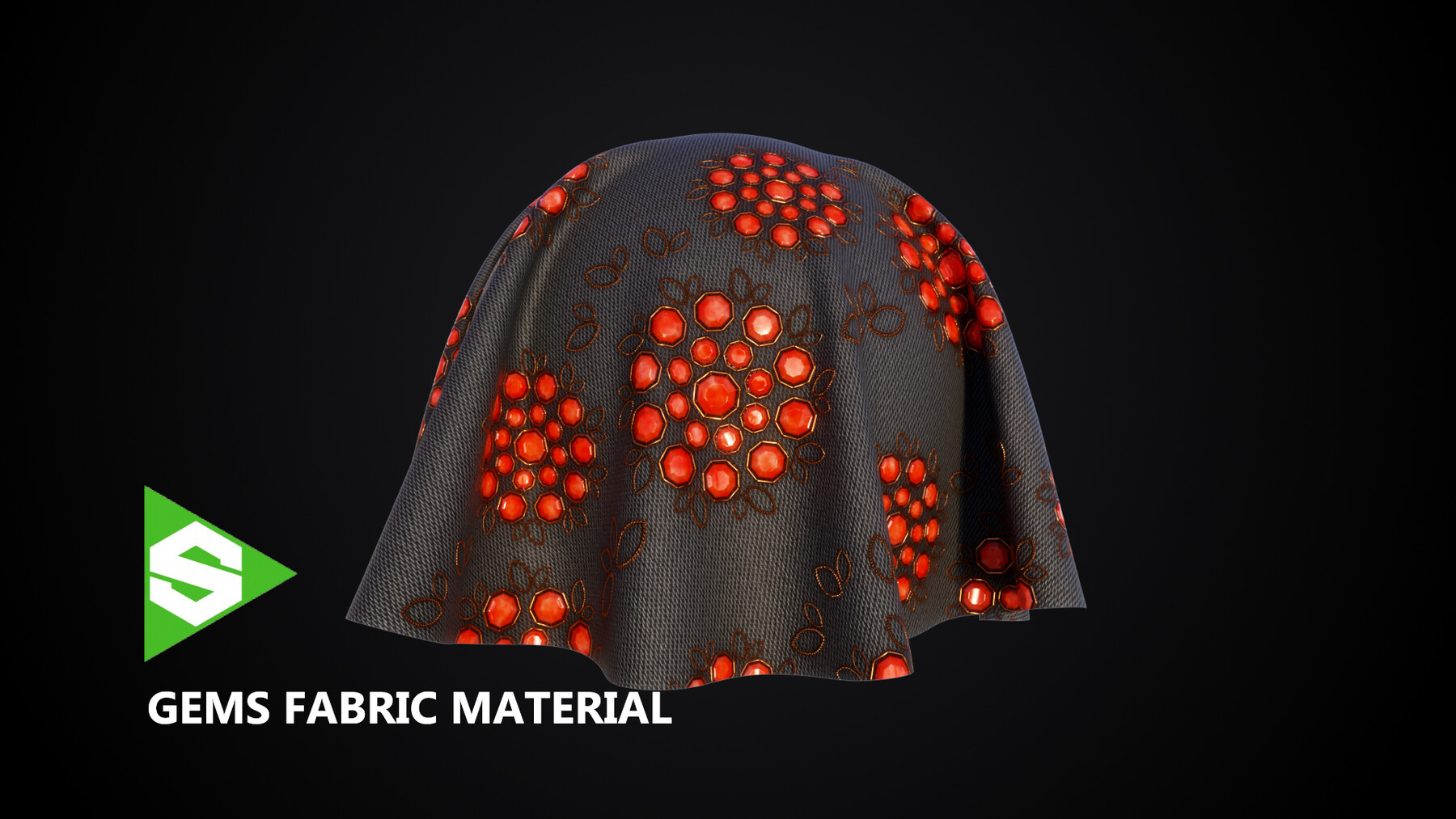 ArtStation - Gems Fabric Material | Game Assets