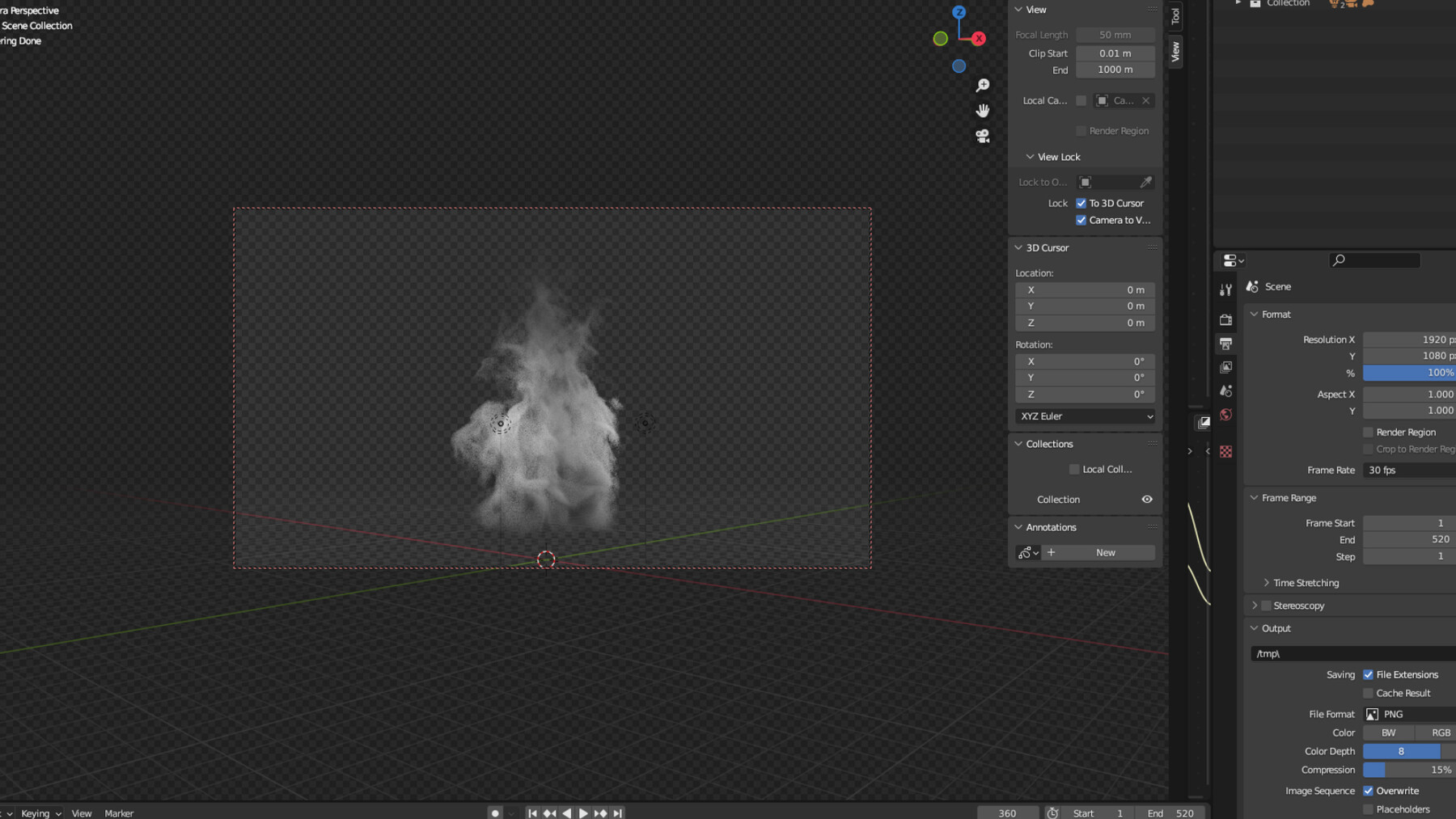 ArtStation - Smoke Animation 3D Blender | Game Assets