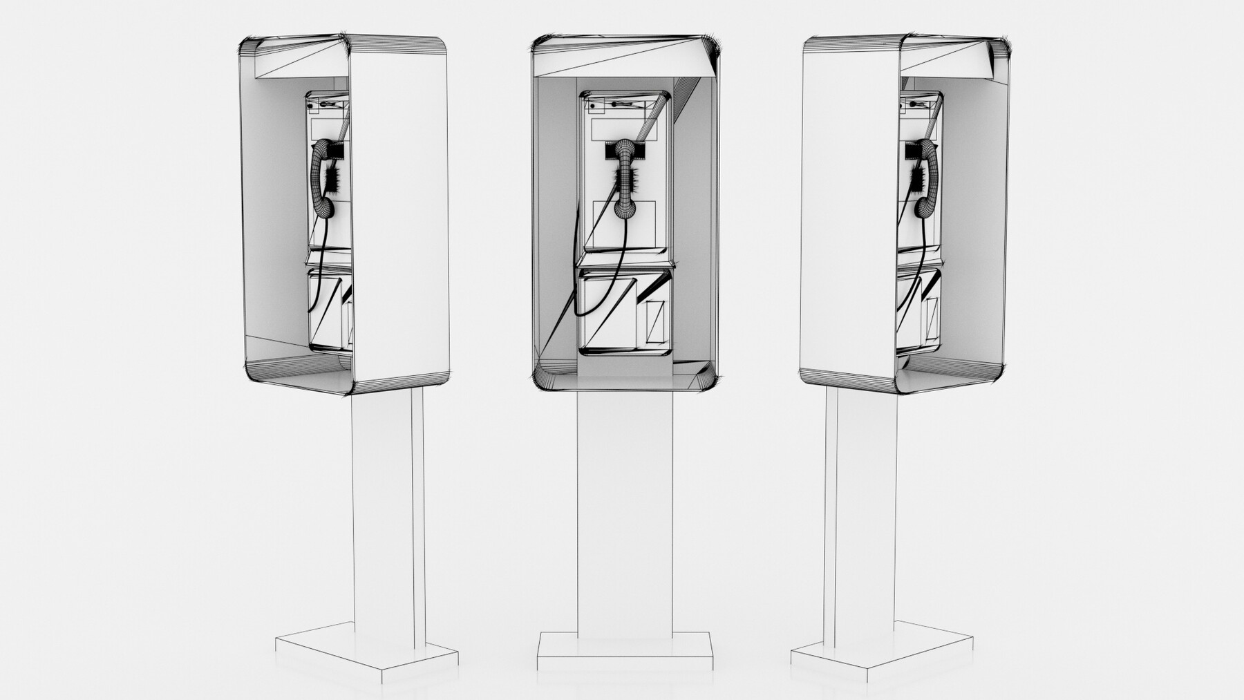 ArtStation - American Freestanding Pacbell Payphone | Resources