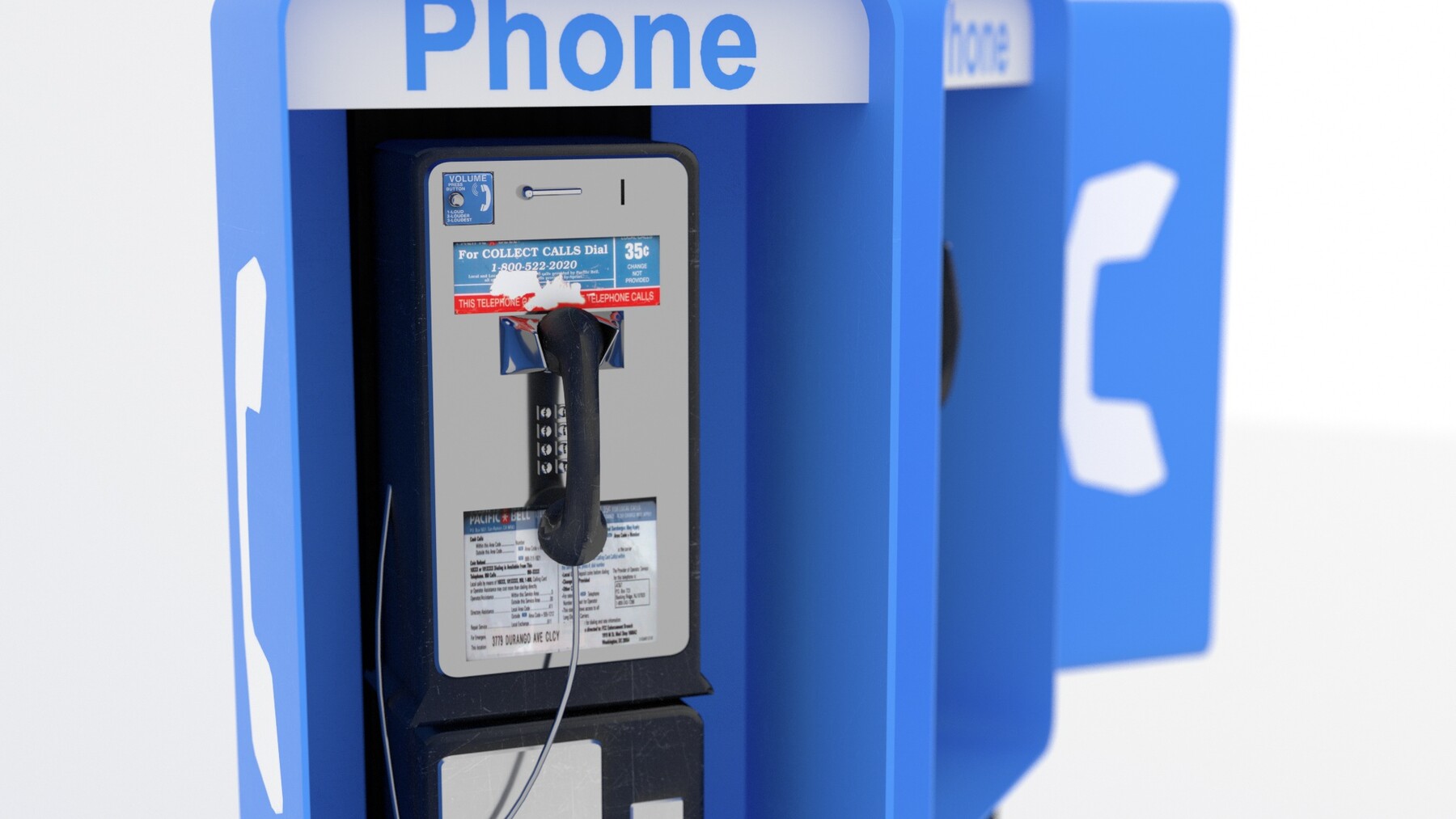 ArtStation - American Freestanding Pacbell Payphone | Resources