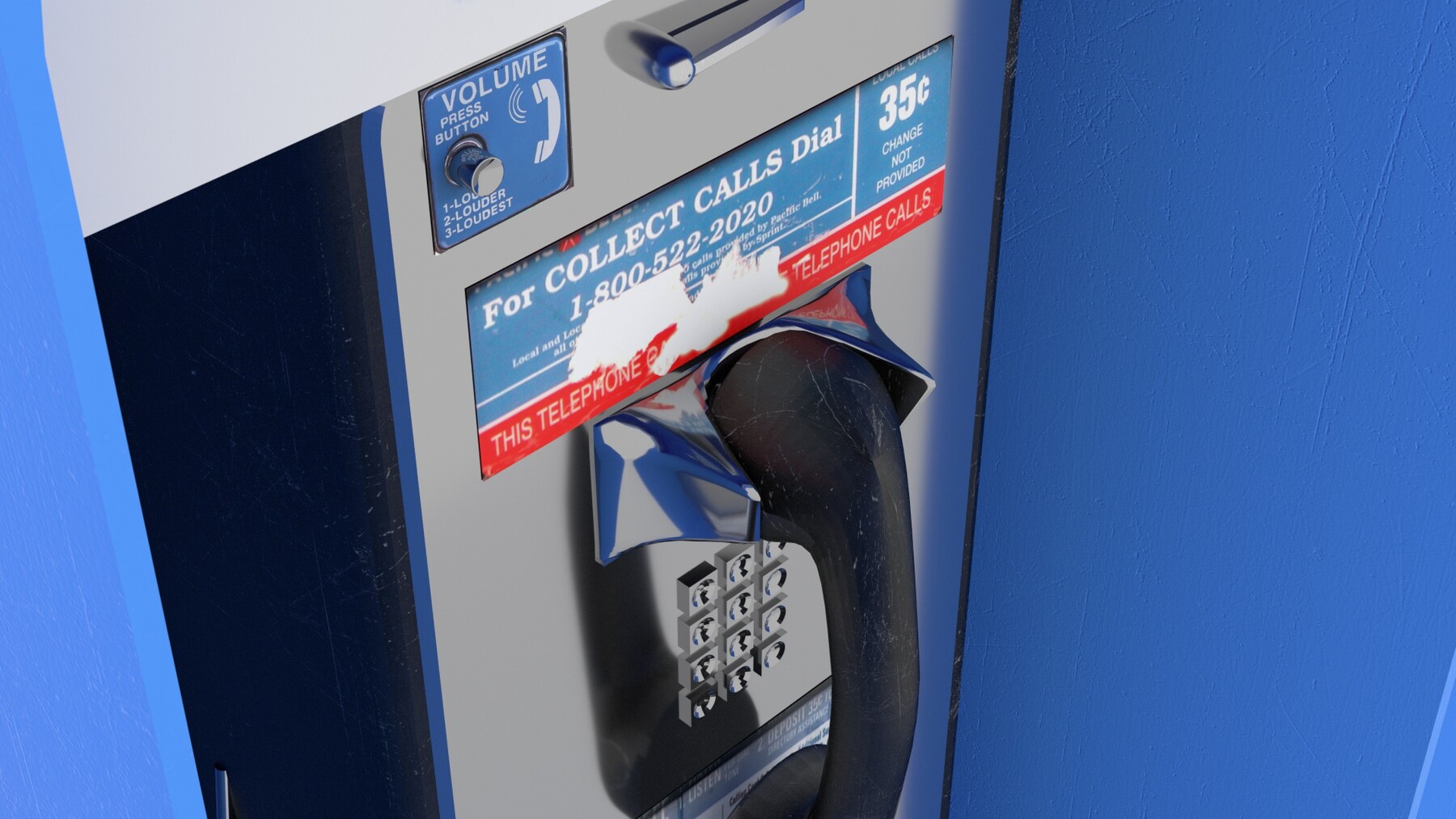 ArtStation - American Freestanding Pacbell Payphone | Resources