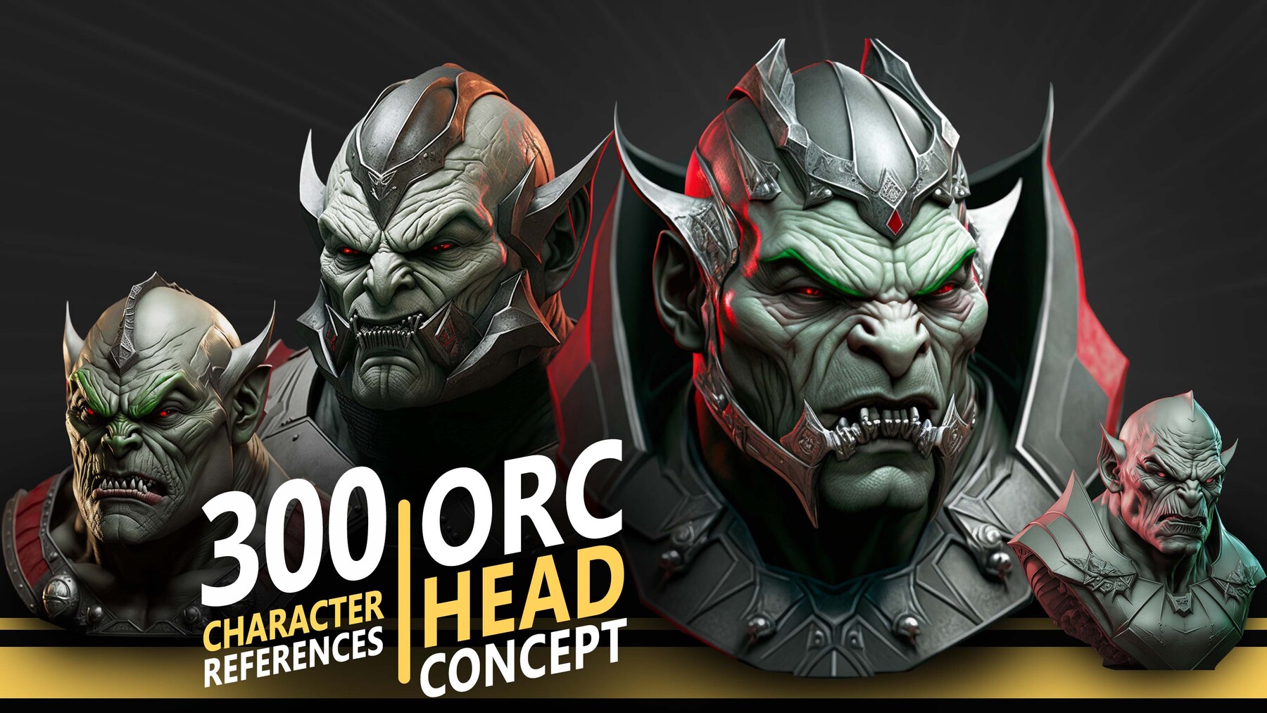 ArtStation - 300 Orc Head Concept - Character references | Artworks