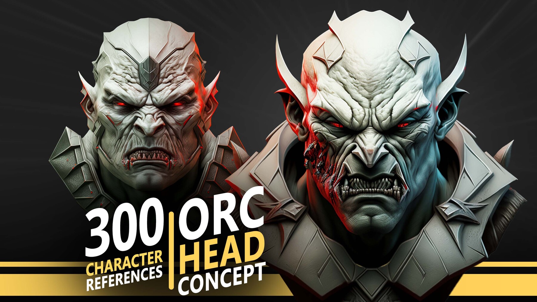 ArtStation - 300 Orc Head Concept - Character references | Artworks