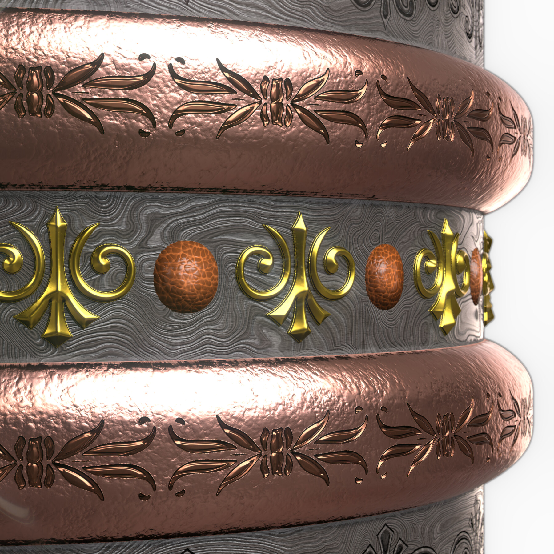 ArtStation - DH Materials 7- Ornament Metal Pattern 3 Mix by wood ...