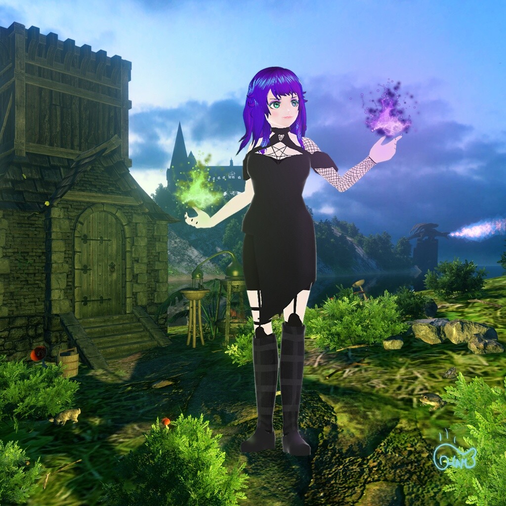 ArtStation - [Vroid] Gothic idol | Resources