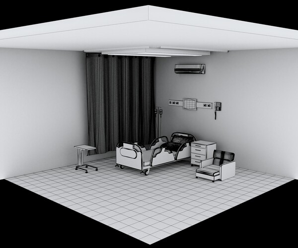 ArtStation - Hospital Room 6 - 4K | Resources