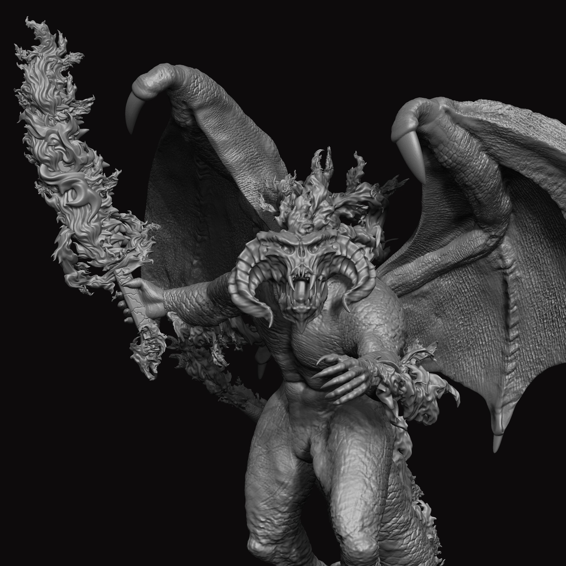 ArtStation - Balrog Hell Fire | Resources