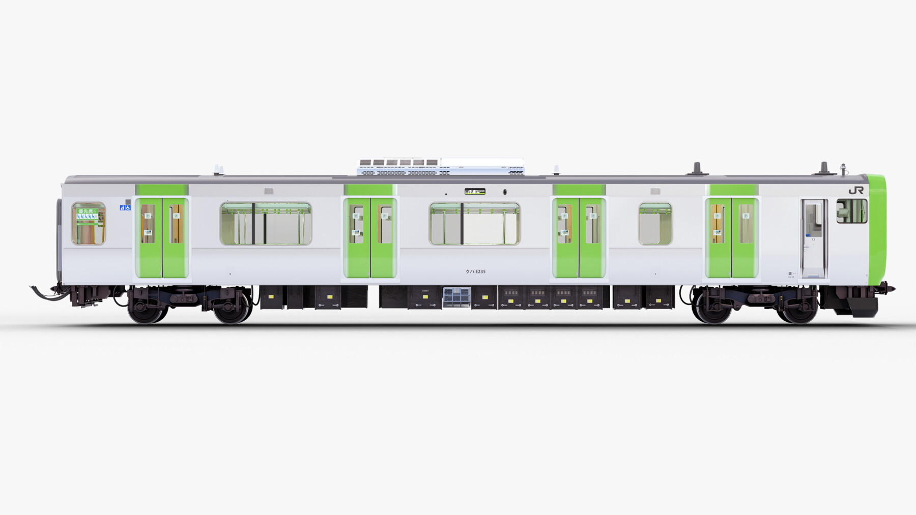 ArtStation - Rigged Train Japanese Locomotive Detailed Interior & Exterior Yamanote Line E235 ...