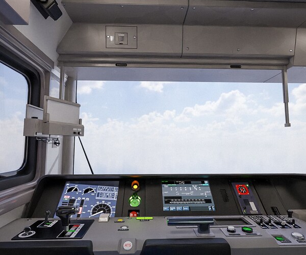 ArtStation - Rigged Train Japanese Locomotive Detailed Interior ...