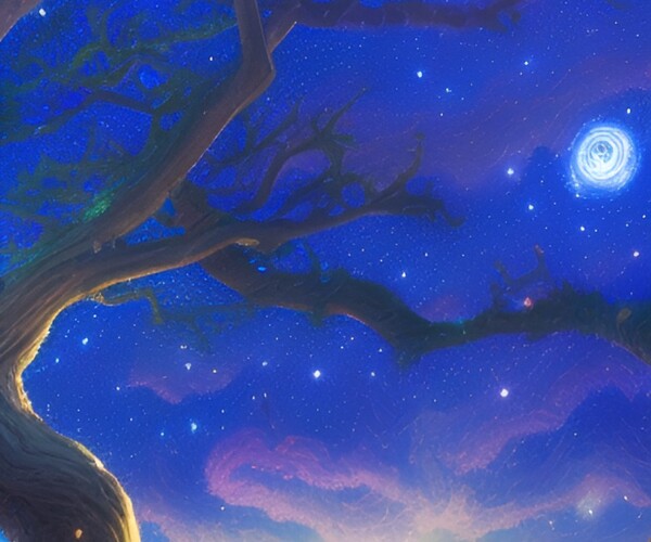 ArtStation - Starry night 46400 jpg pack wombo art | Artworks