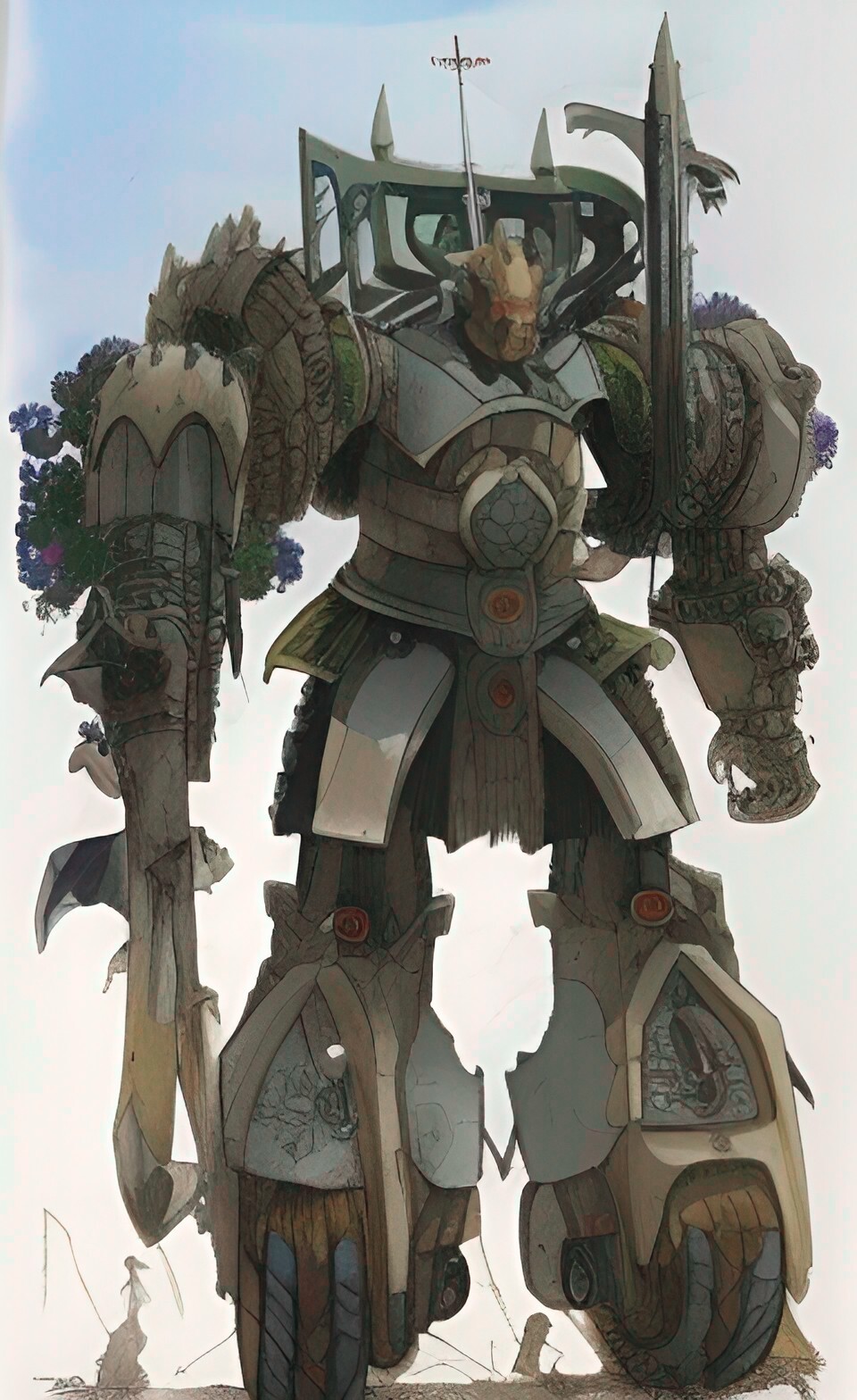 ArtStation - Big medieval mech 8000 jpg pack wombo art | Artworks