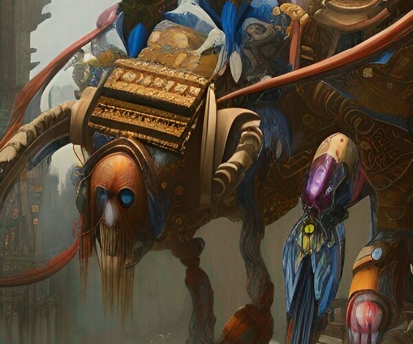 ArtStation - Big medieval mech 8000 jpg pack wombo art | Artworks