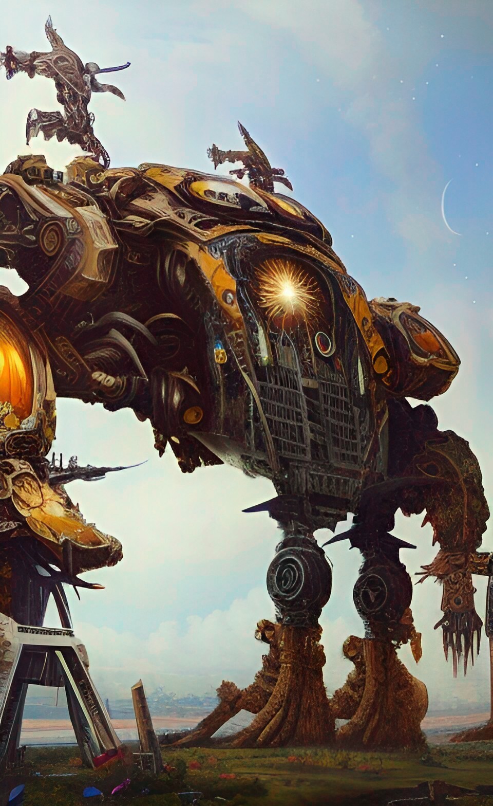 ArtStation - Big medieval mech 8000 jpg pack wombo art | Artworks